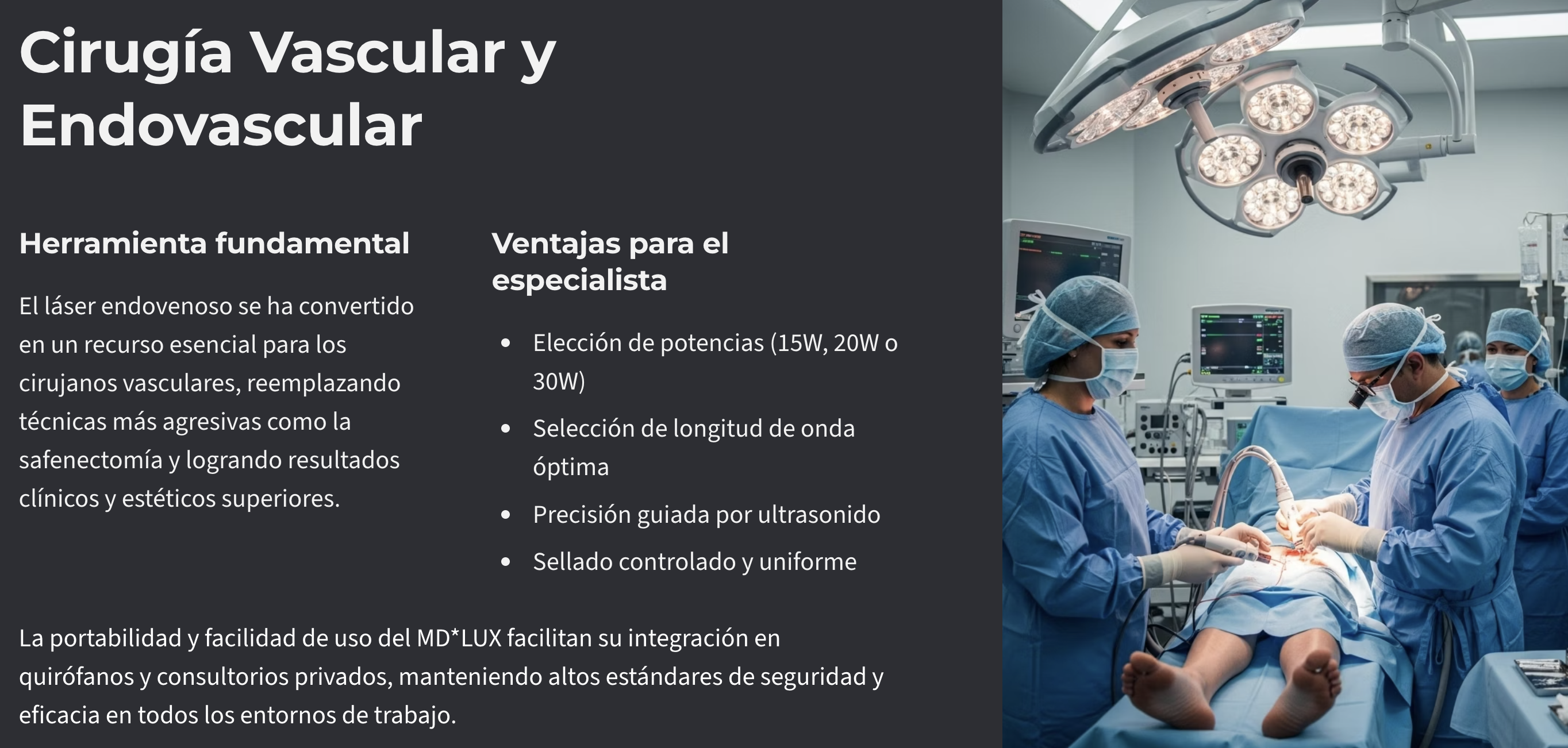 Laser Endovenoso - LasersLux | Equipos Laser USA